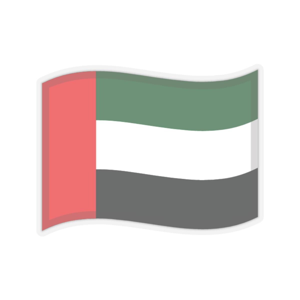 United Arab Emirates Flag Sticker | UAE | Fun Sticker Decoration | Fun ...