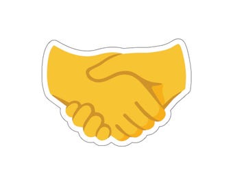 Hand Emoji Sticker Kiss Cut Stickers Fun Sticker Decorations Fun Gift ...