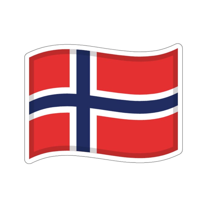 Norway Flag Sticker | Norwegian Flag | Fun Sticker Decoration | Fun ...