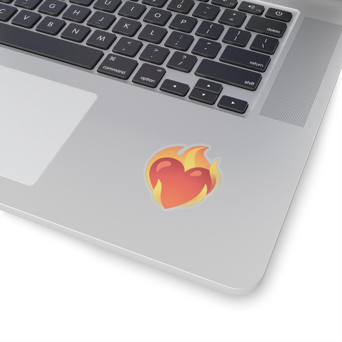 Flaming Heart Emoji Sticker | Heart Sticker | Fun Sticker Decorations ...