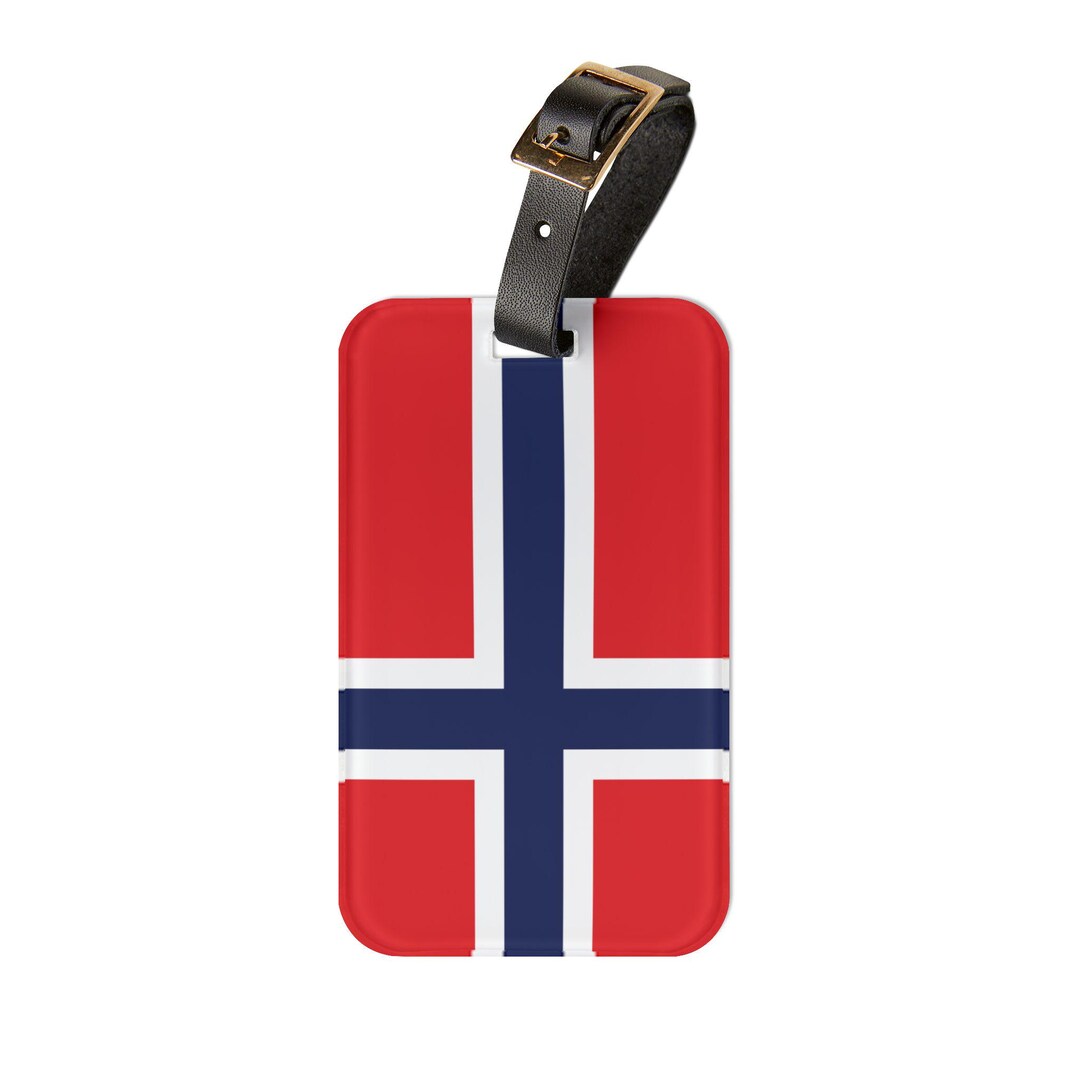 Norway Flag Luggage Tag, Norwegian Flag Baggage Tag, Norway Suitcase ...