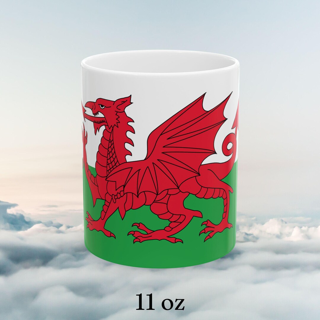 Welsh Flag Coffee Mug, Wales Coffee Cup - Etsy