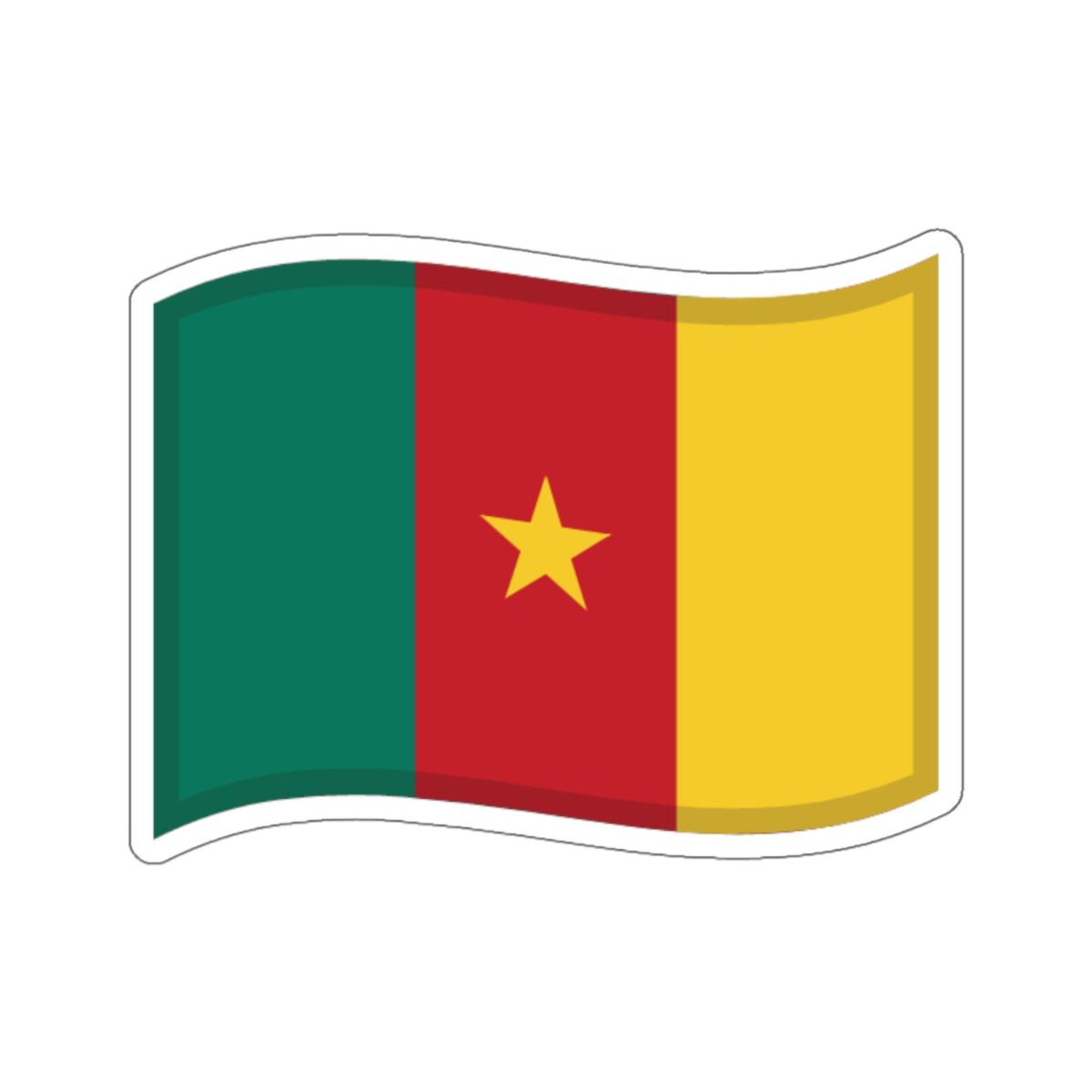 Cameroon Flag Sticker | Fun Sticker Decorations | Fun Gift | Laptop ...