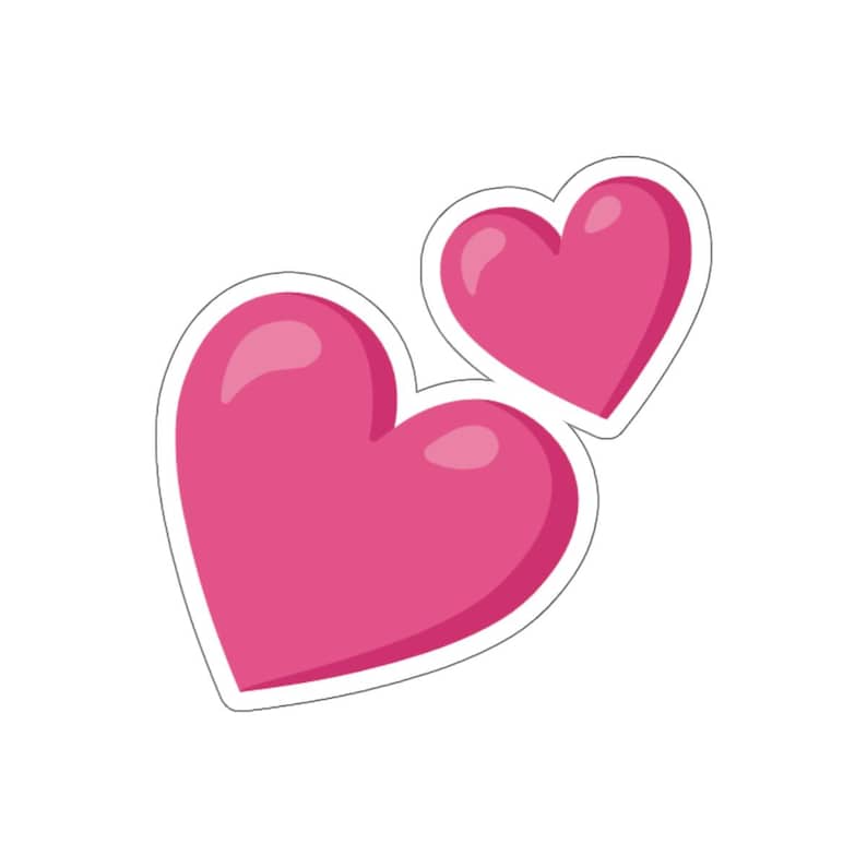 Hearts Emoji Sticker | Heart Sticker | Fun Sticker Decorations | Fun ...