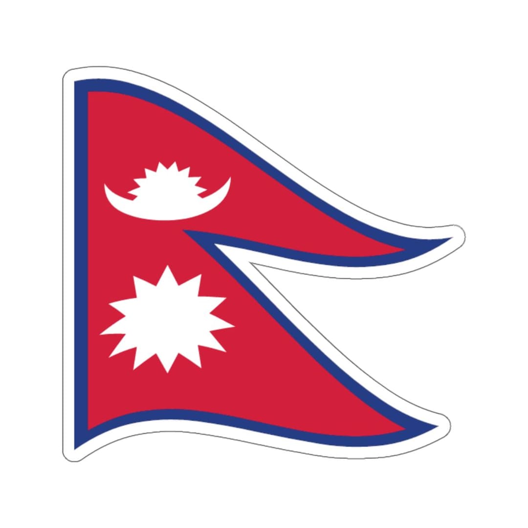 Nepal Flag Sticker | Nepalese Flag | Fun Sticker Decoration | Fun Gift ...