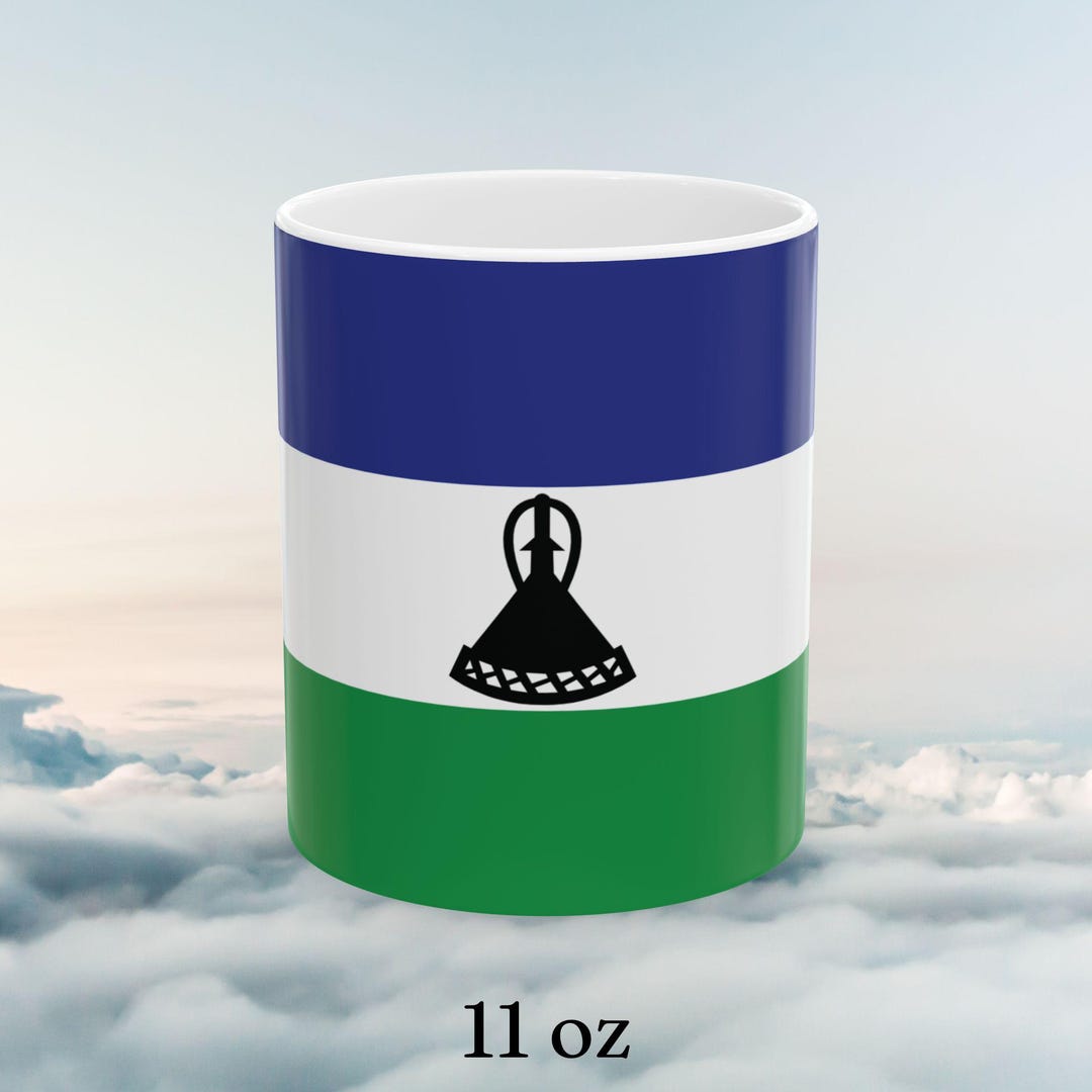 Lesotho Flag Coffee Mug, Coffee Cup - Etsy