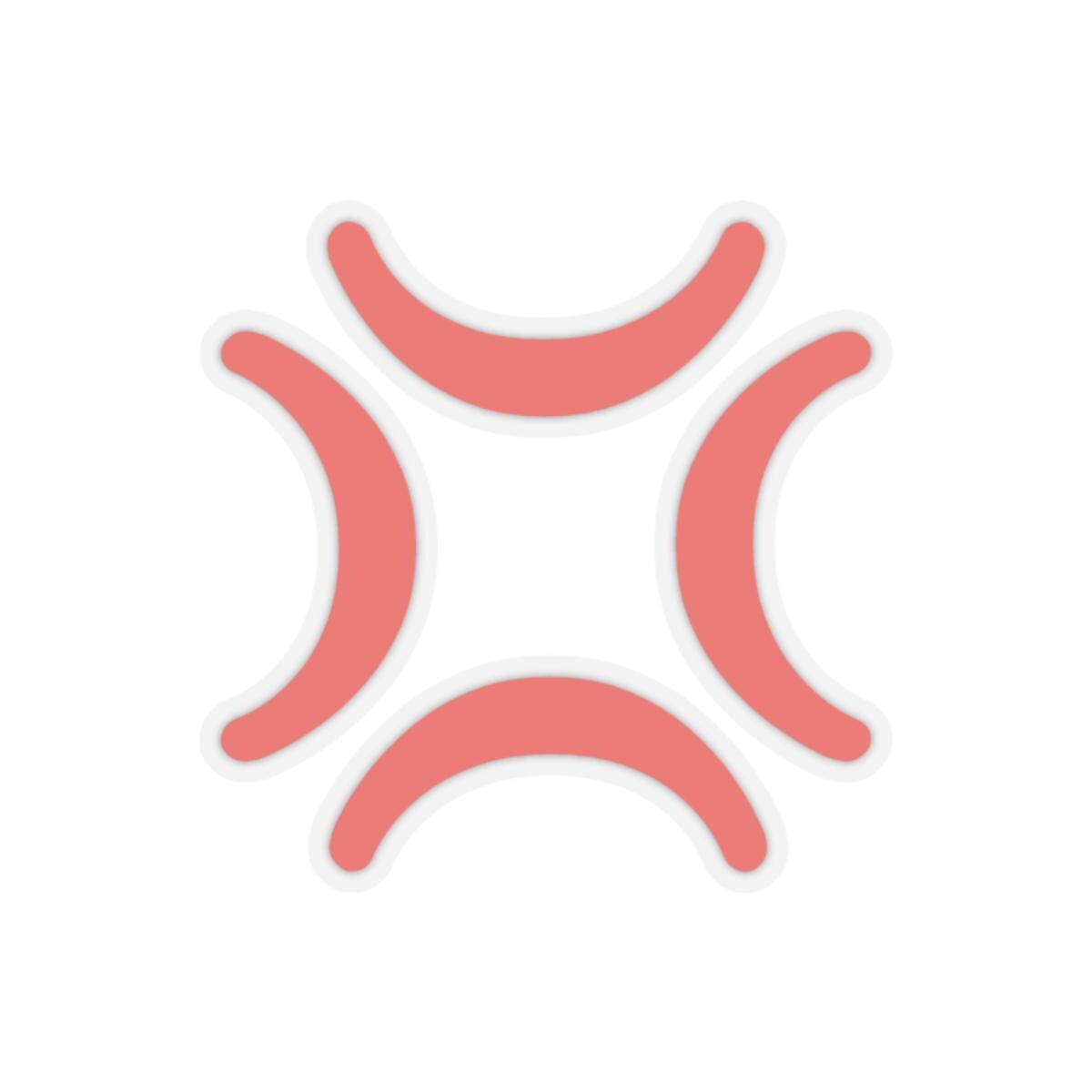 Anger Emoji Sticker Anger Sticker Fun Sticker Decorations Fun Gift ...