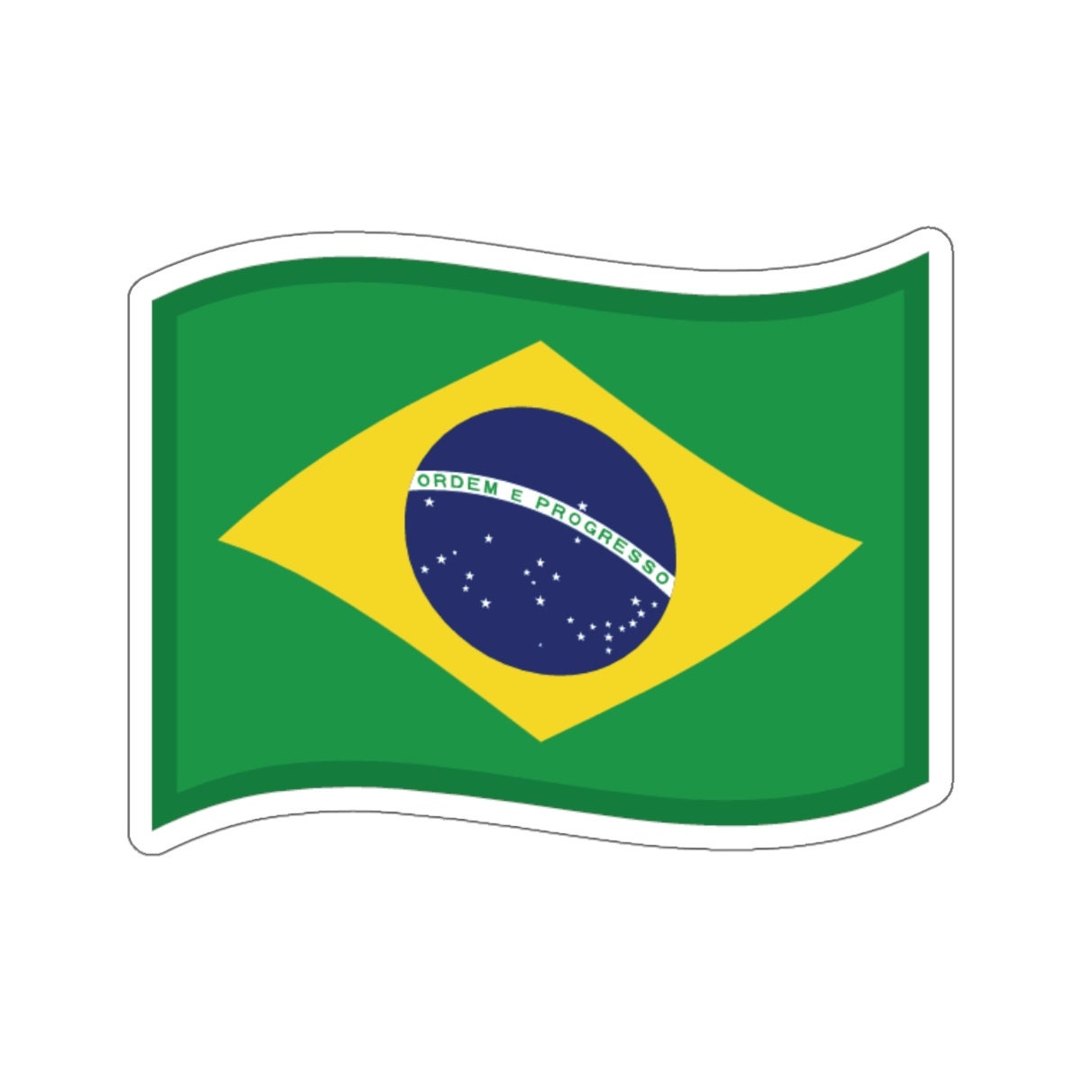 Brazilian Flag Sticker | Brazil Flag | Fun Sticker Decorations | Fun ...