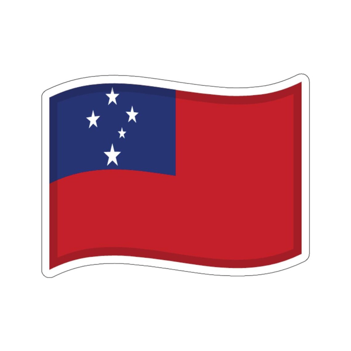 Samoa Flag Sticker | Samoan Flag | Fun Sticker Decoration | Fun Gift ...