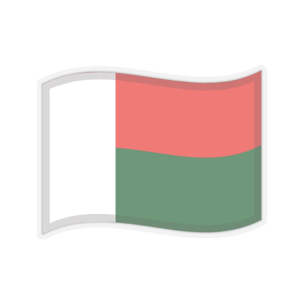 Madagascar Flag Sticker | Fun Sticker Decoration | Fun Gift | Laptop ...