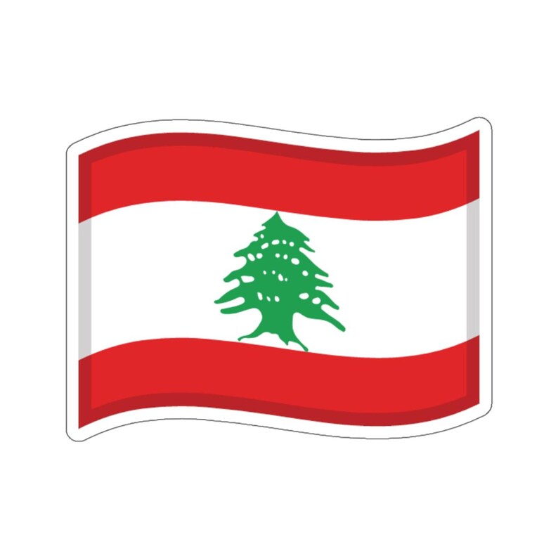 Lebanon Flag Sticker | Lebanese Flag | Fun Sticker Decoration | Fun ...