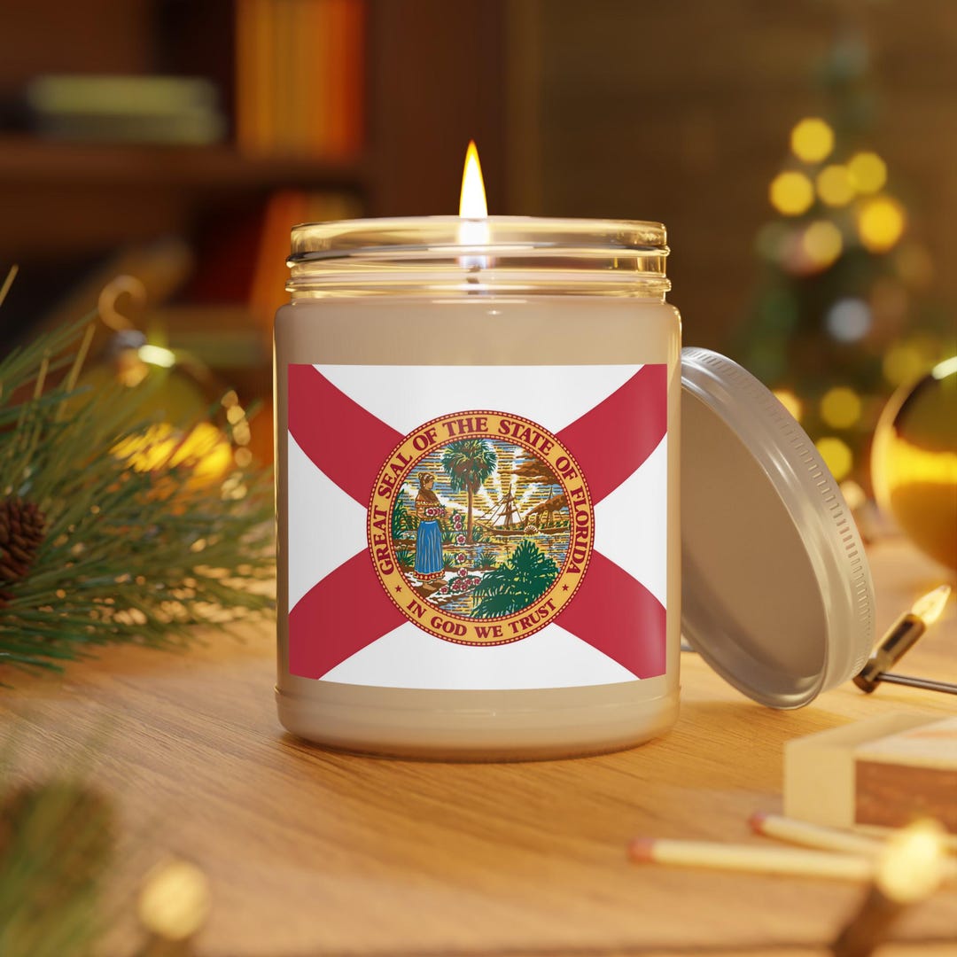 Florida Flag Candle, Florida State Flag Candle - Etsy