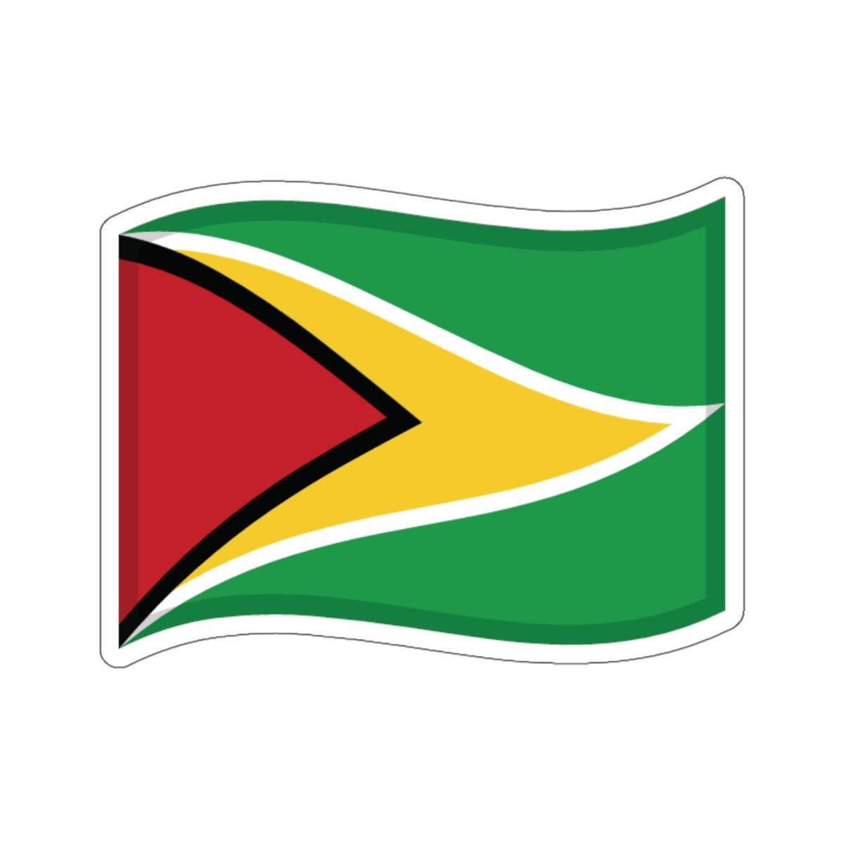 Guyana Flag Sticker | Guyanese Flag | Fun Sticker Decoration | Fun Gift ...