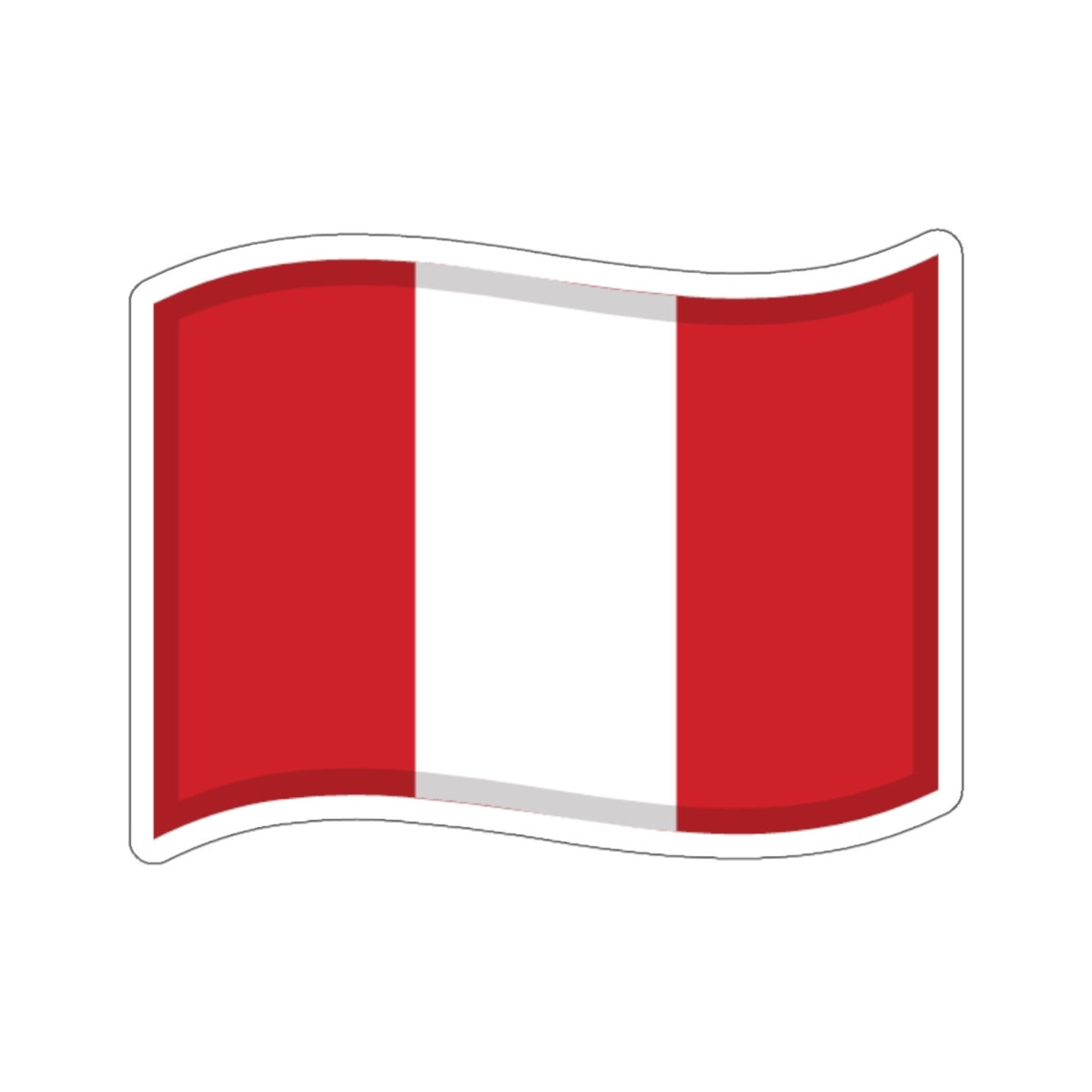 Peruvian Flag Sticker | Peru Flag | Fun Sticker Decorations | Fun Gift ...