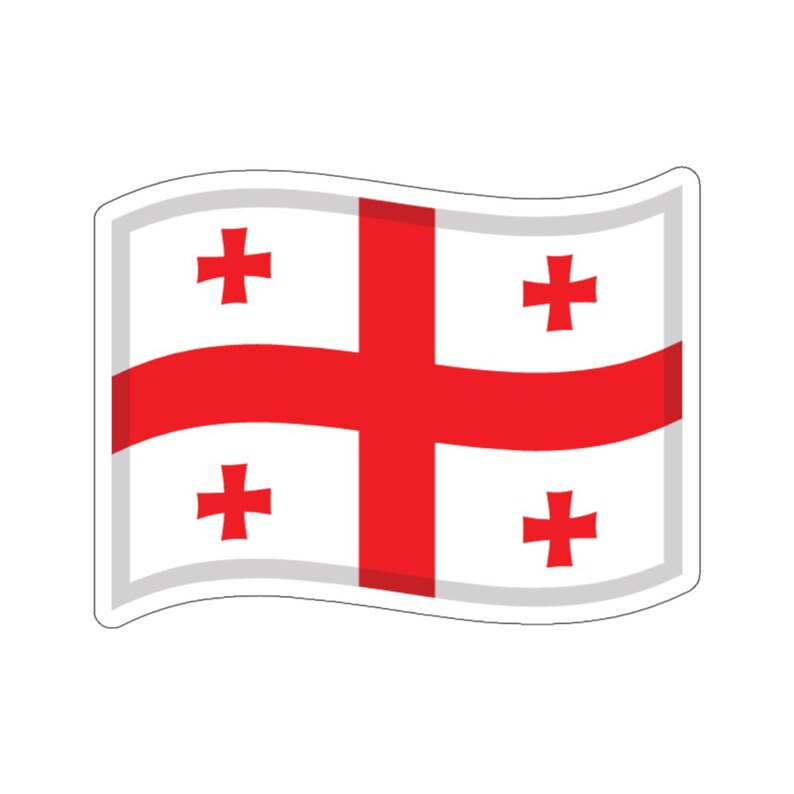 Georgia Flag Sticker | Georgian Flag | Fun Sticker Decoration | Fun ...