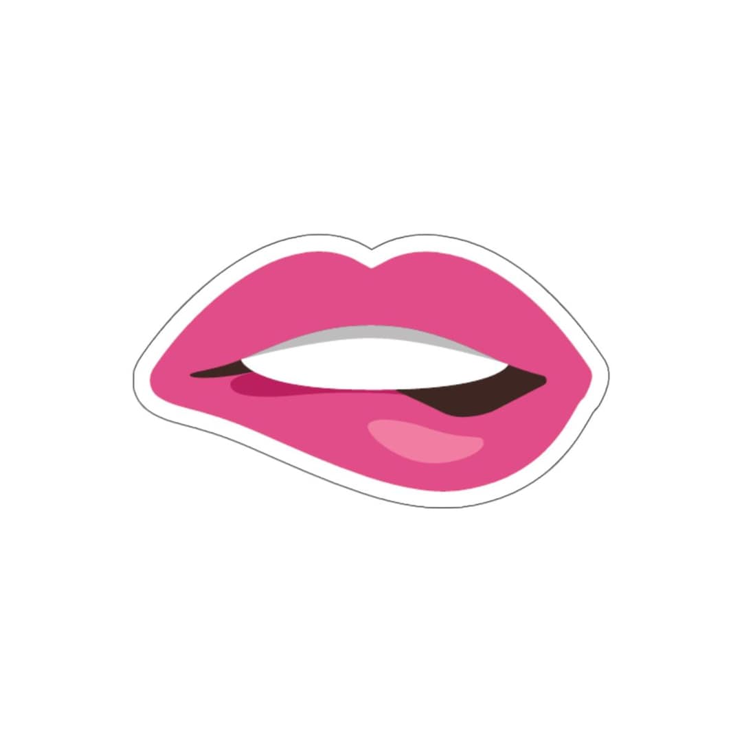 Lips Emoji Sticker | Lips Sticker | Fun Sticker Decorations | Fun Gift ...