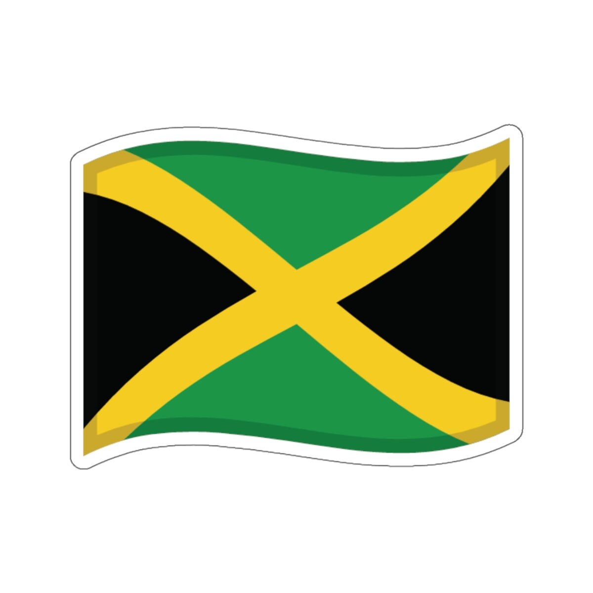 Jamaican Flag Sticker | Fun Sticker Decorations | Fun Gift | Laptop ...