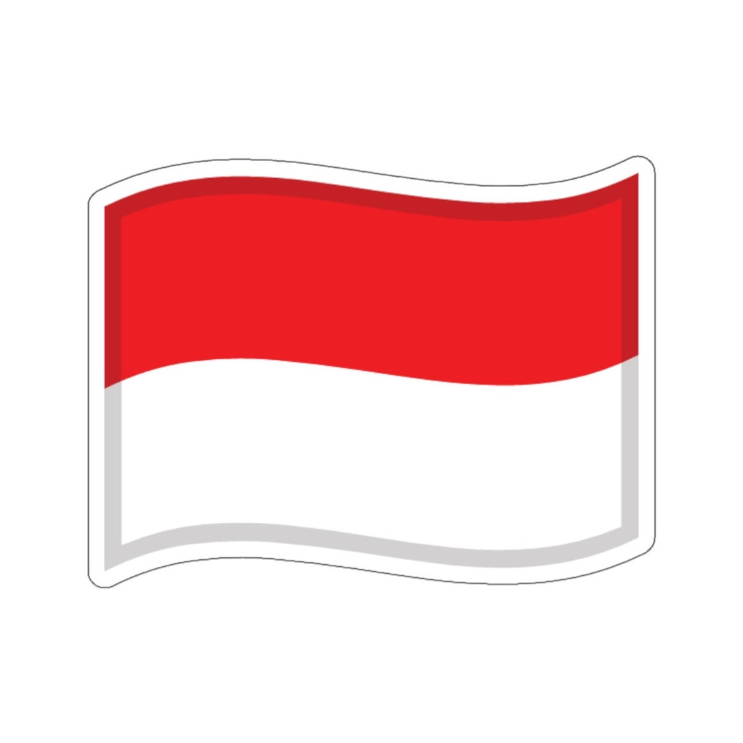 Indonesian Flag Sticker | Fun Sticker Decorations | Fun Gift | Laptop ...
