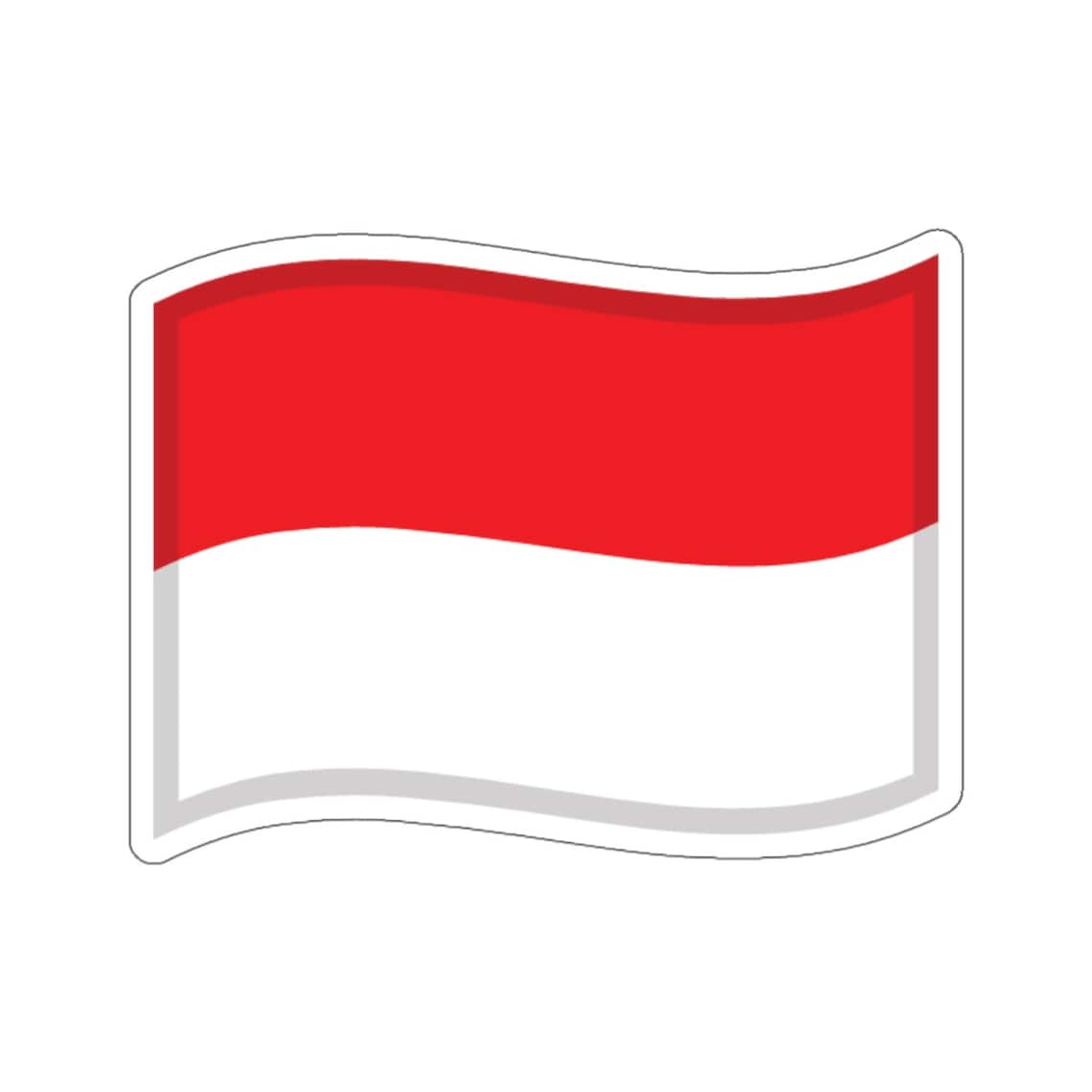 Indonesian Flag Sticker | Fun Sticker Decorations | Fun Gift | Laptop ...
