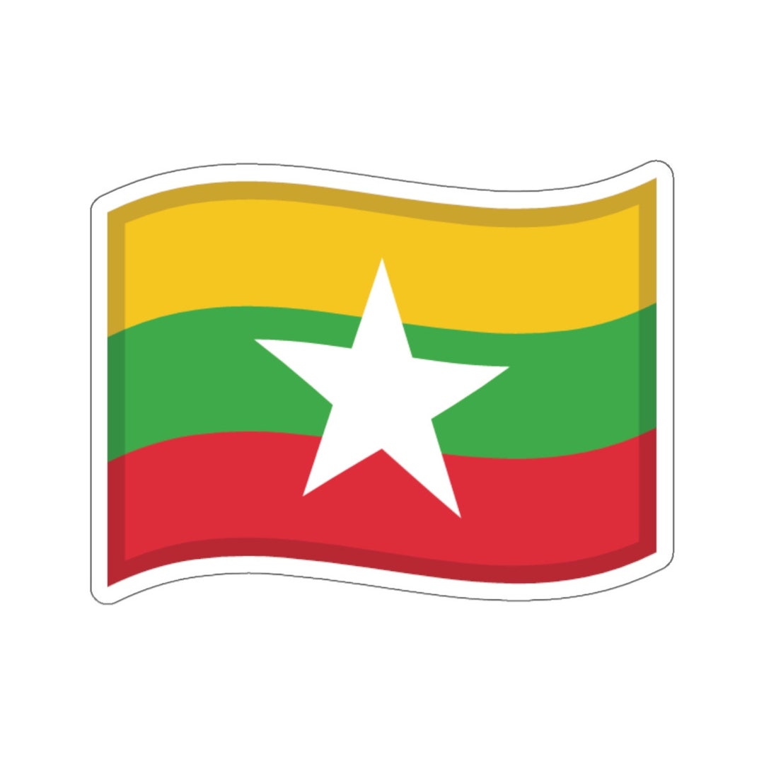 Myanmar (burma) Flag Sticker | Fun Sticker Decorations | Fun Gift ...