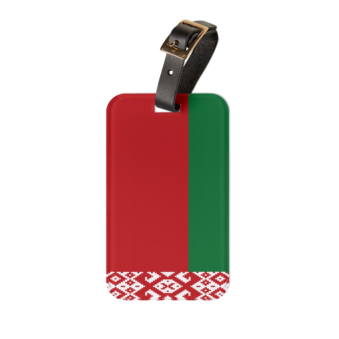 Belarus Flag Luggage Tag, Belarusian Flag Suitcase Tag, Gym Bag Tag ...