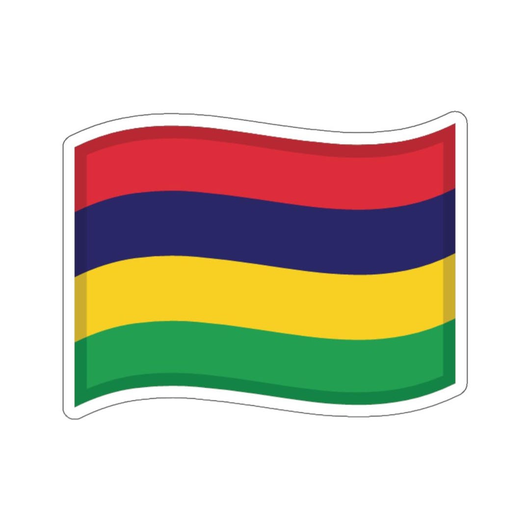 Mauritius Flag Sticker | Fun Sticker Decoration | Fun Gift | Laptop ...