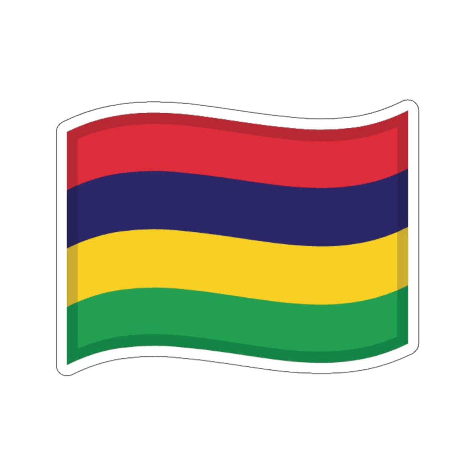 Mauritius Flag Sticker | Fun Sticker Decoration | Fun Gift | Laptop ...
