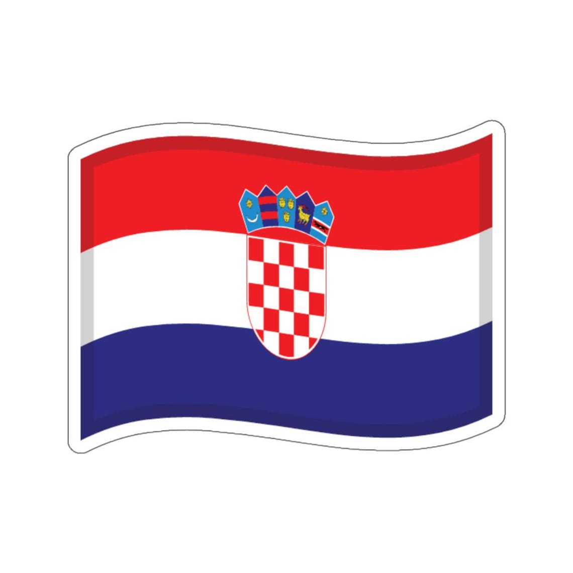 Croatia Flag Sticker | Croatian Flag | Fun Sticker Decorations | Fun ...