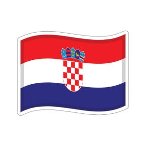 Croatia Flag Sticker | Croatian Flag | Fun Sticker Decorations | Fun ...