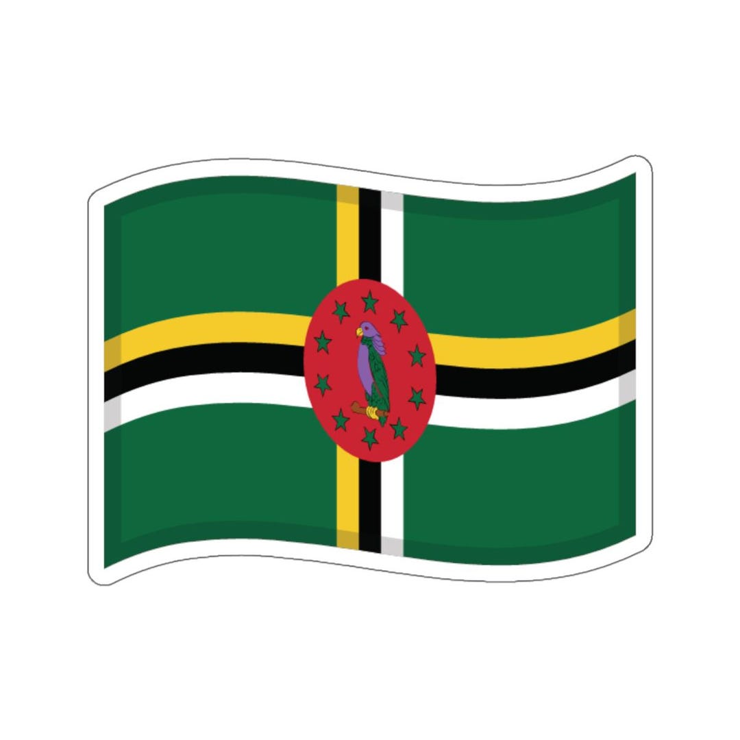 Dominica Flag | Fun Sticker Decorations | Fun Gift | Laptop Stickers ...