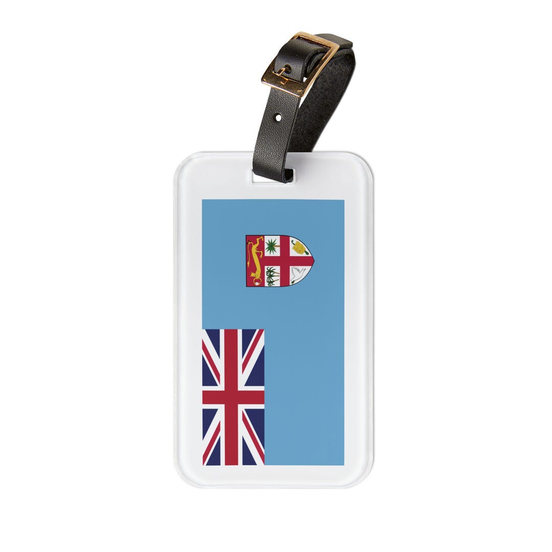 Fiji Flag Luggage Tag, Fijian Flag Suitcase Tag, Gym Bag Tag, Backpack ...