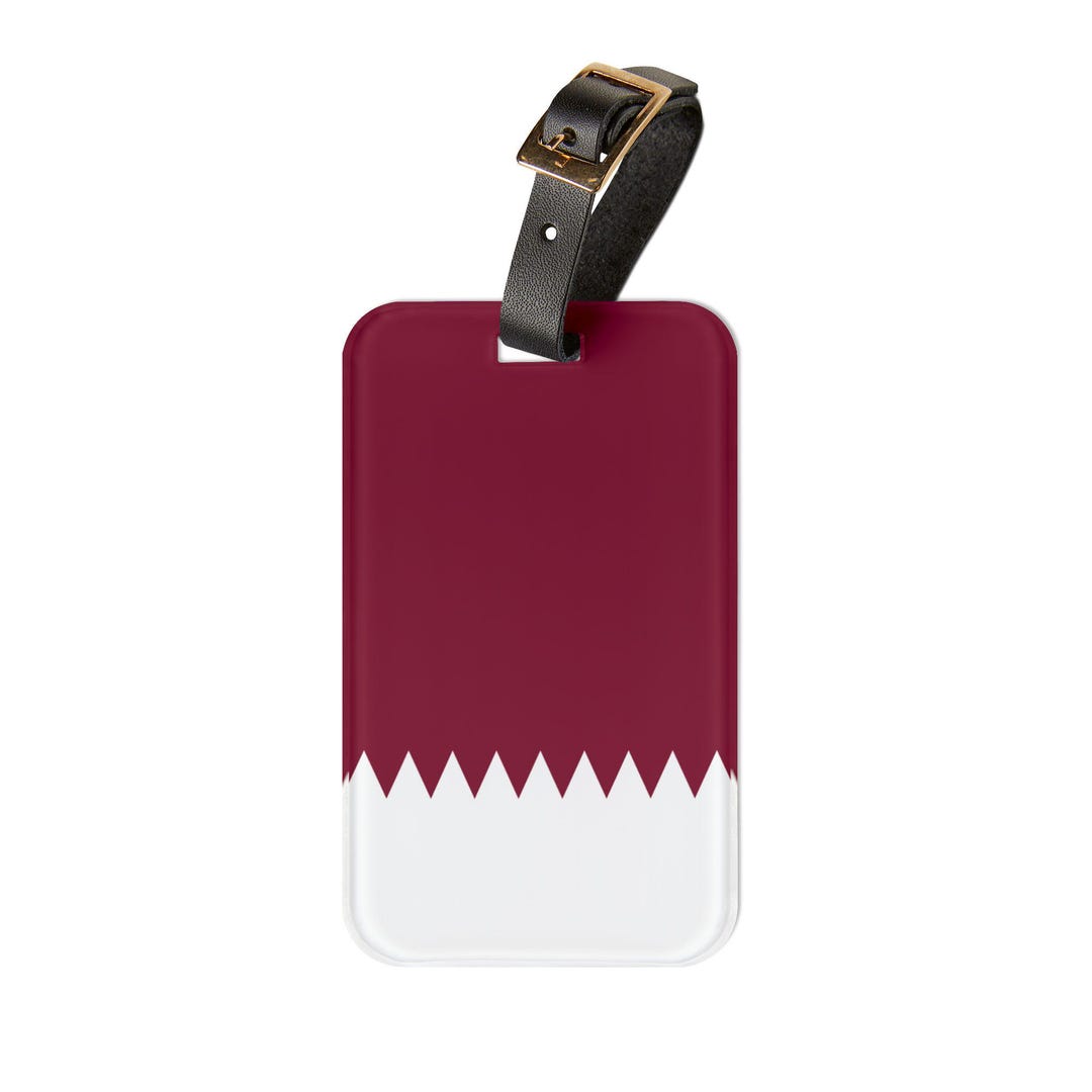 Qatar Flag Luggage Tag, Qatari Flag Suitcase Tag, Gym Bag Tag, Backpack ...
