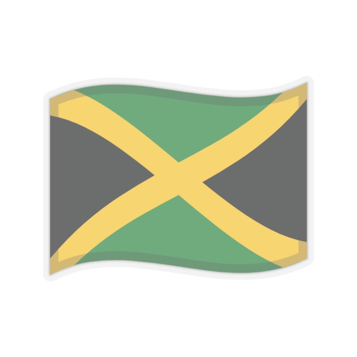 Jamaican Flag Sticker | Fun Sticker Decorations | Fun Gift | Laptop ...
