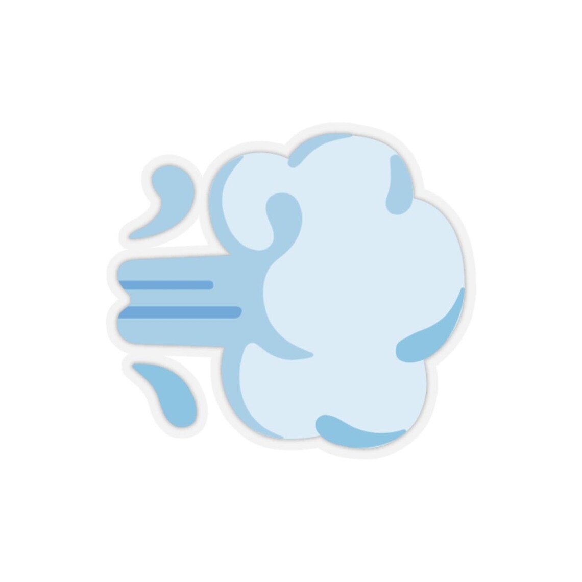 Dashing Emoji Sticker | Cloud Dust Sticker | Fun Sticker Decorations ...