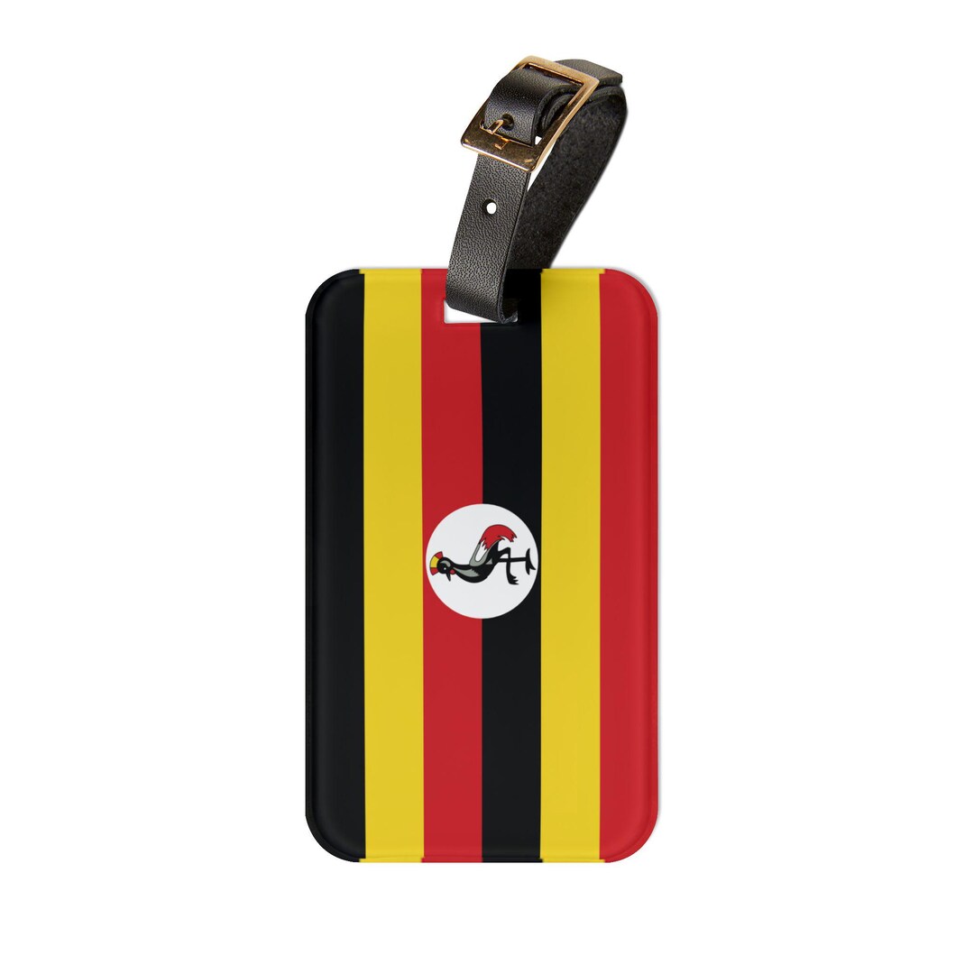 Uganda Flag Luggage Tag, Ugandan Flag Suitcase Tag, Gym Bag Tag ...