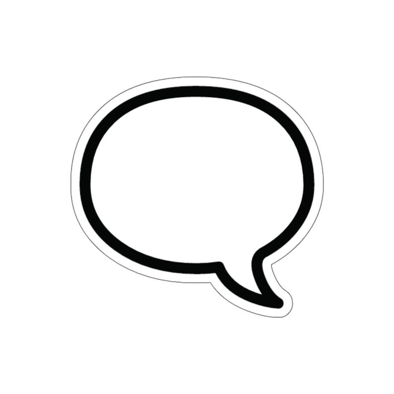 Text Bubble Emoji Sticker | Speech Bubble Sticker | Fun Sticker ...