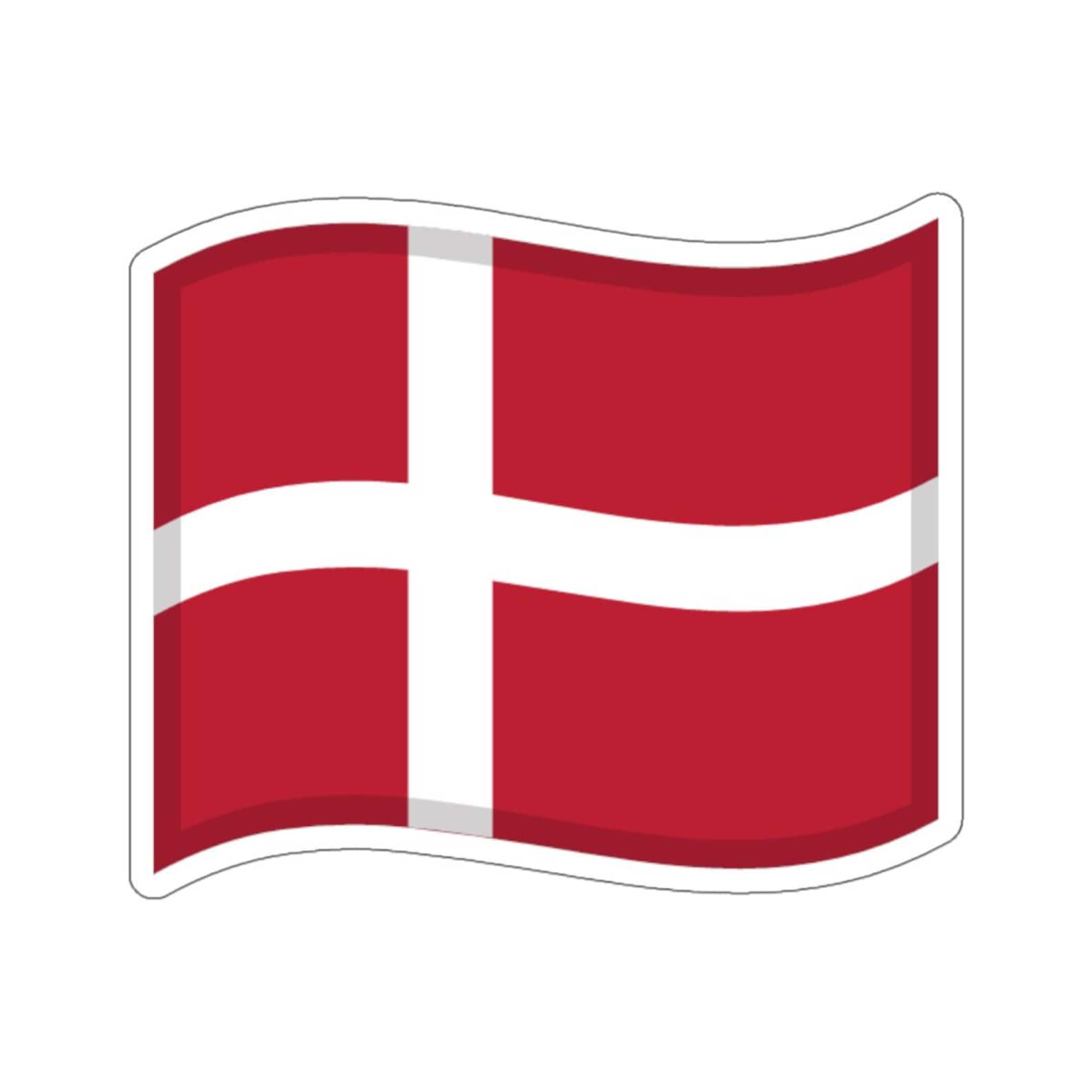 Denmark Flag Sticker | Danish Flag | Fun Sticker Decorations | Fun Gift ...