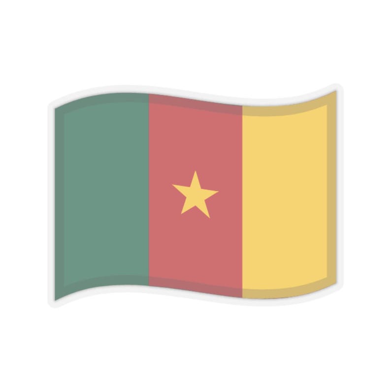 Cameroon Flag Sticker | Fun Sticker Decorations | Fun Gift | Laptop ...