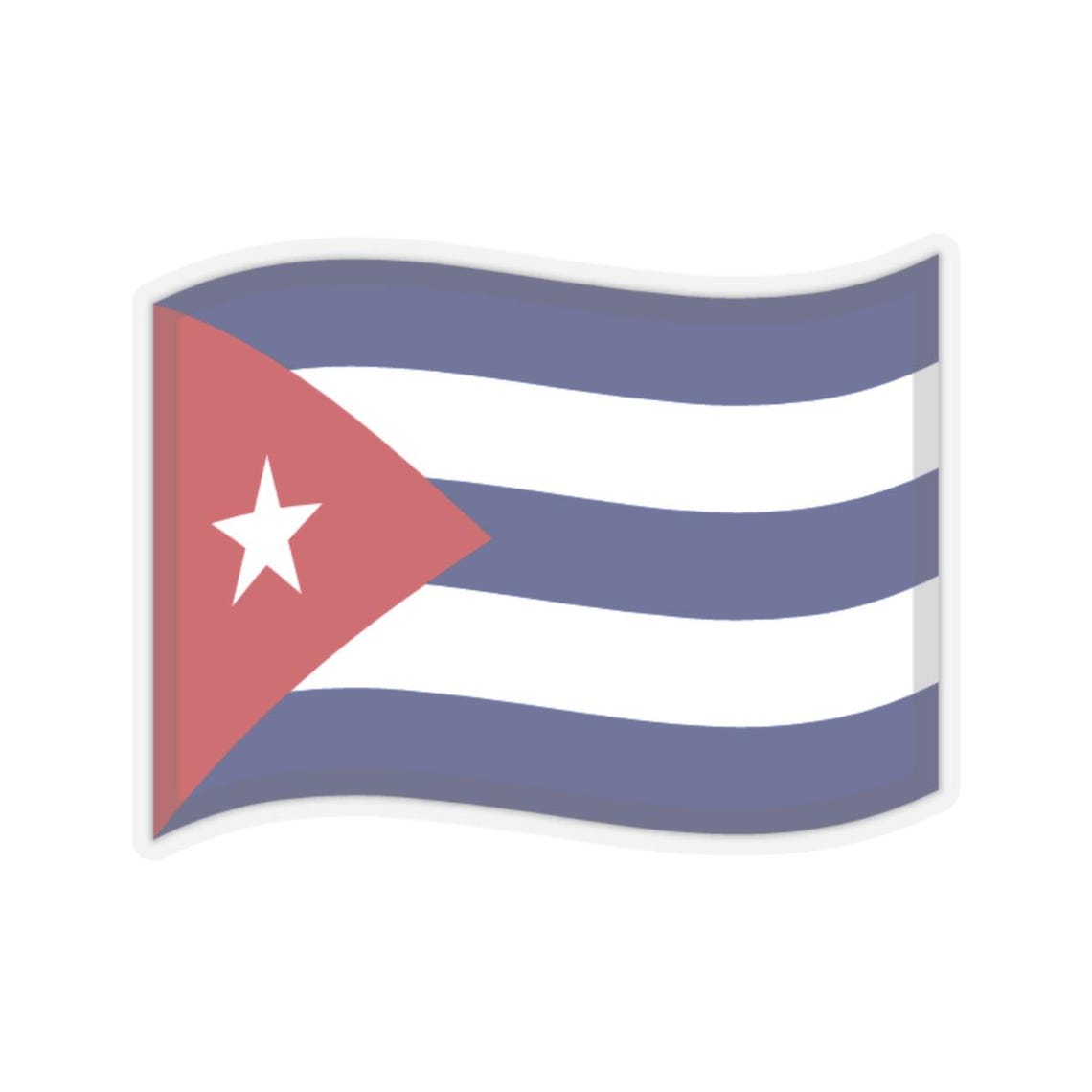 Cuba Flag Sticker Cuban Flag Fun Sticker Decorations Fun Gift Laptop ...