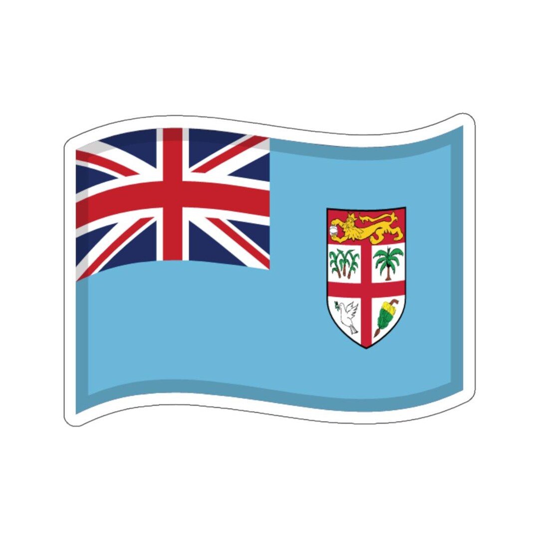 Fiji Flag Sticker | Fijian Flag | Fun Sticker Decoration | Fun Gift ...