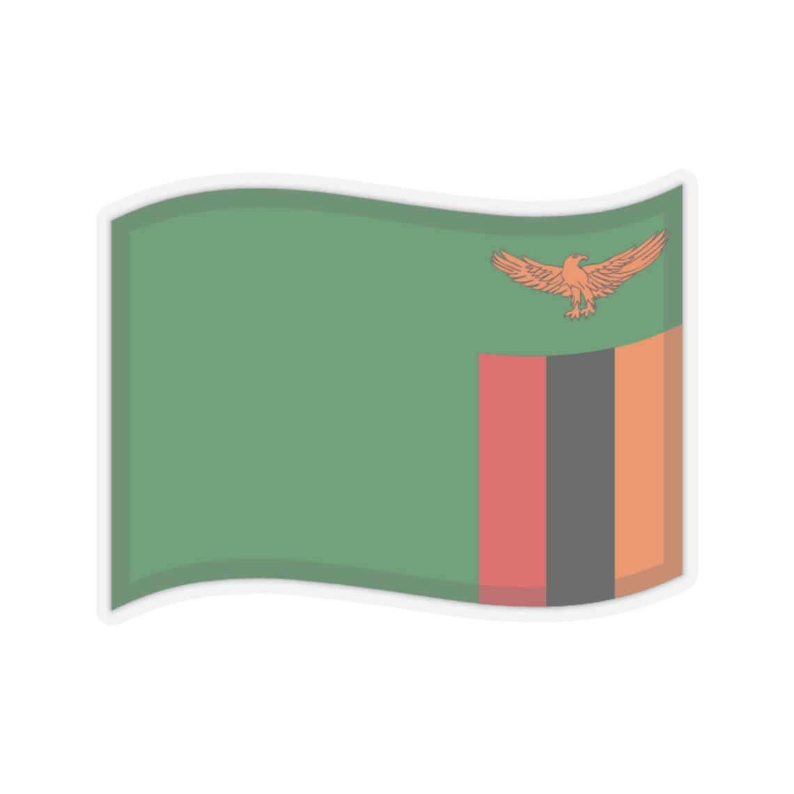 Zambian Flag Sticker | Zambia | Fun Sticker Decorations | Fun Gift ...