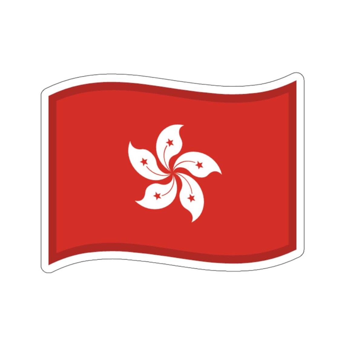 Hong Kong Flag Sticker | Hong Kong Flag | Fun Sticker Decoration | Fun ...