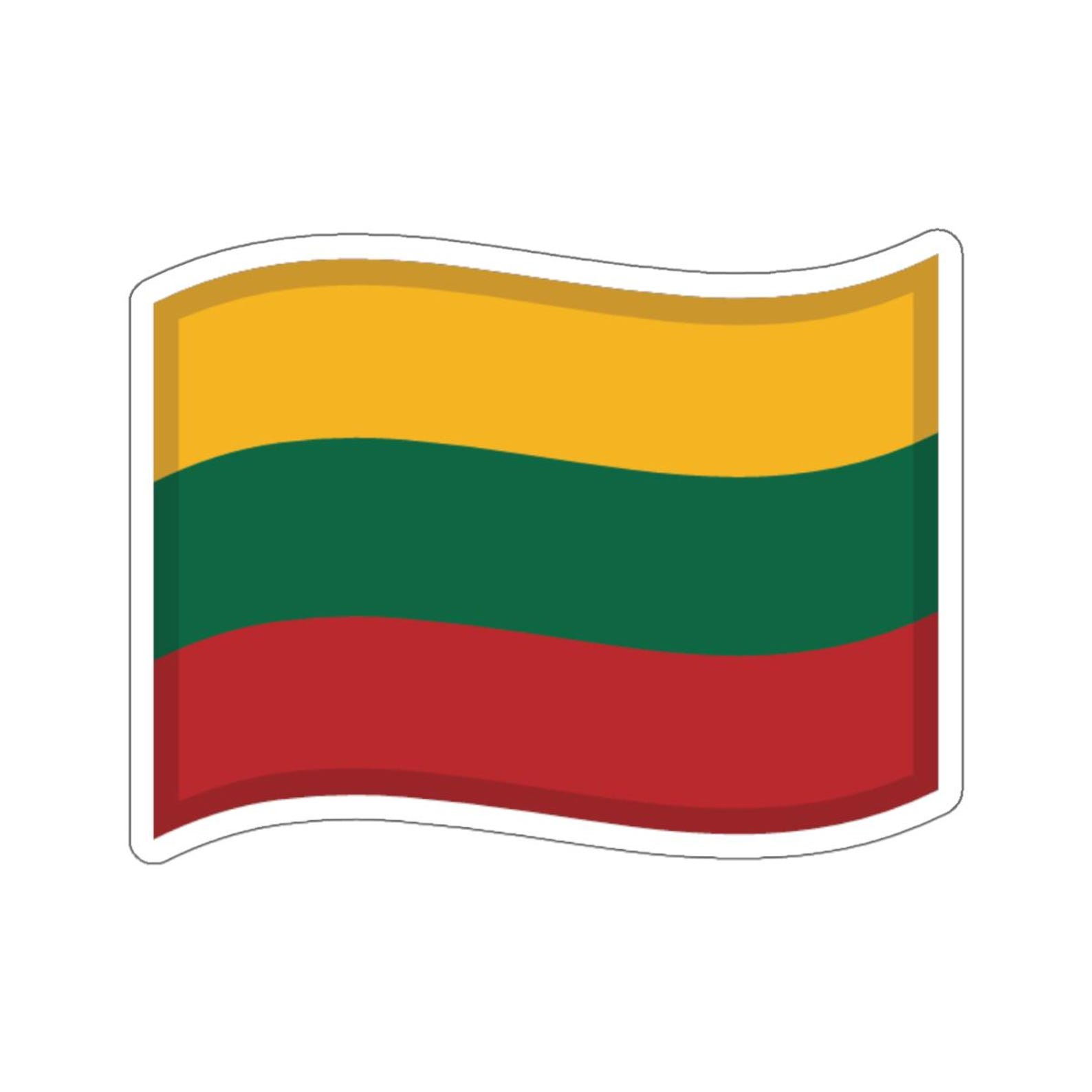 Lithuania Flag Sticker | Lithuanian Flag | Fun Sticker Decoration | Fun ...