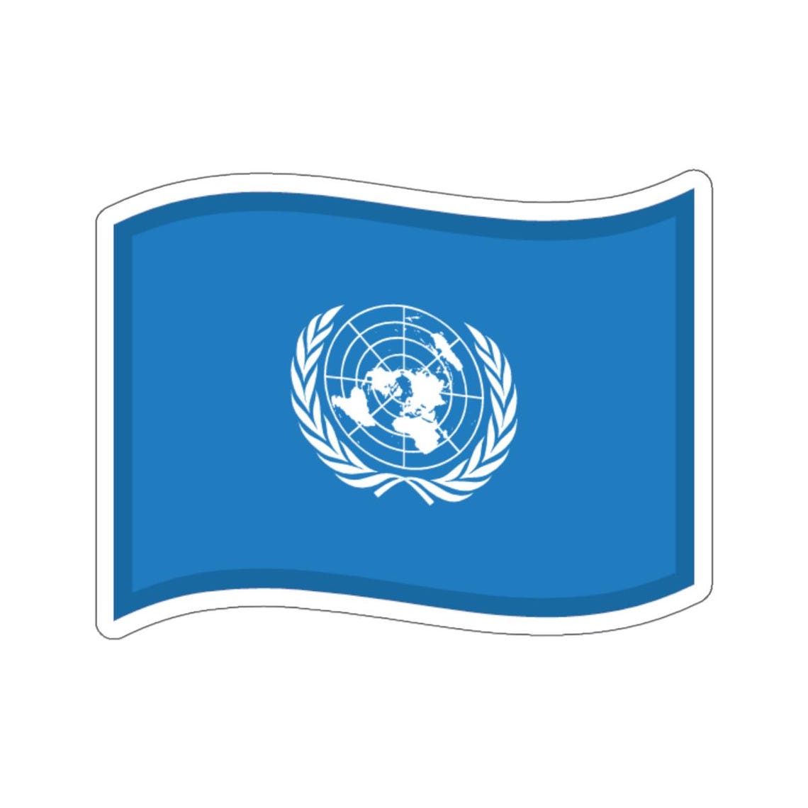 United Nations Flag Sticker | UN Flag | Fun Sticker Decoration | Fun ...