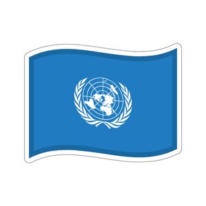 United Nations Flag Sticker | UN Flag | Fun Sticker Decoration | Fun ...
