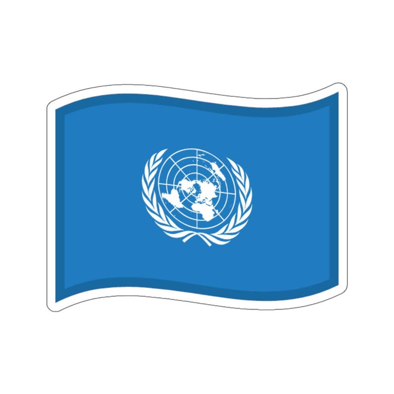 United Nations Flag Sticker | UN Flag | Fun Sticker Decoration | Fun ...