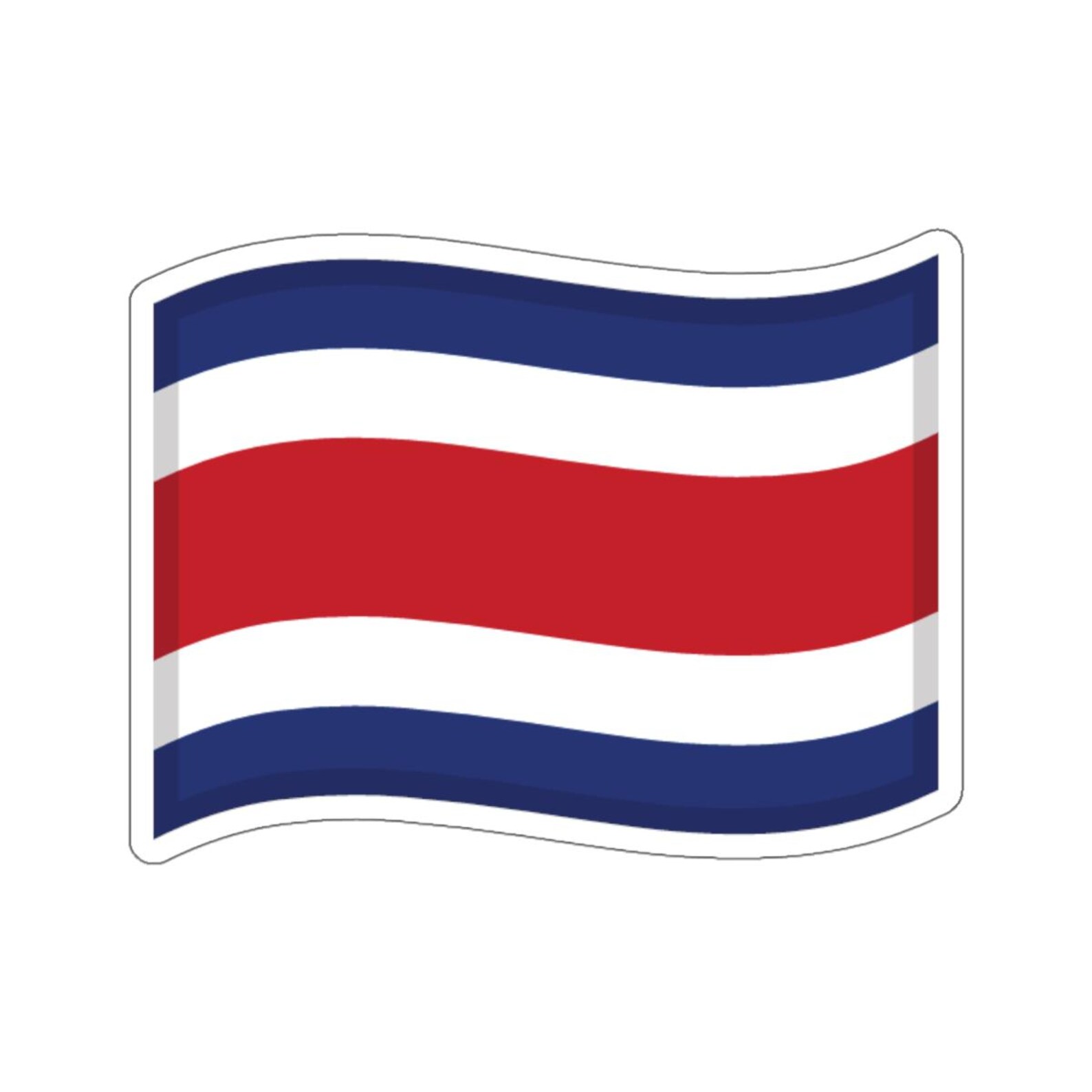 Costa Rica Flag Sticker | Fun Sticker Decorations | Fun Gift | Laptop ...