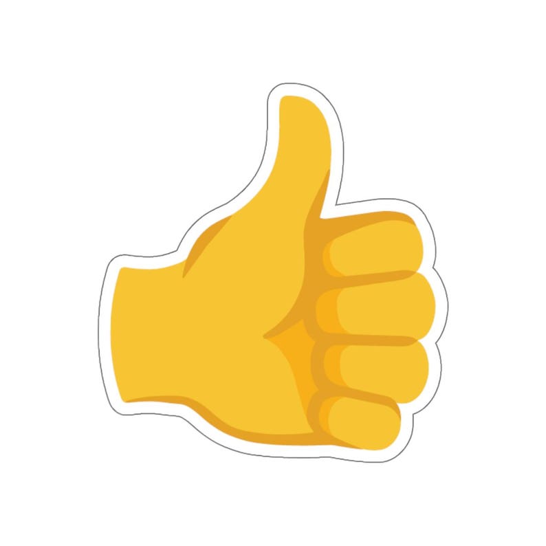 Hand Emoji Sticker Kiss Cut Stickers Fun Sticker Decorations Fun Gift ...
