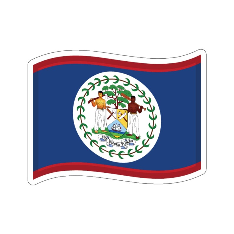 Belize Flag Sticker | Belizean | Fun Sticker Decorations | Fun Gift ...