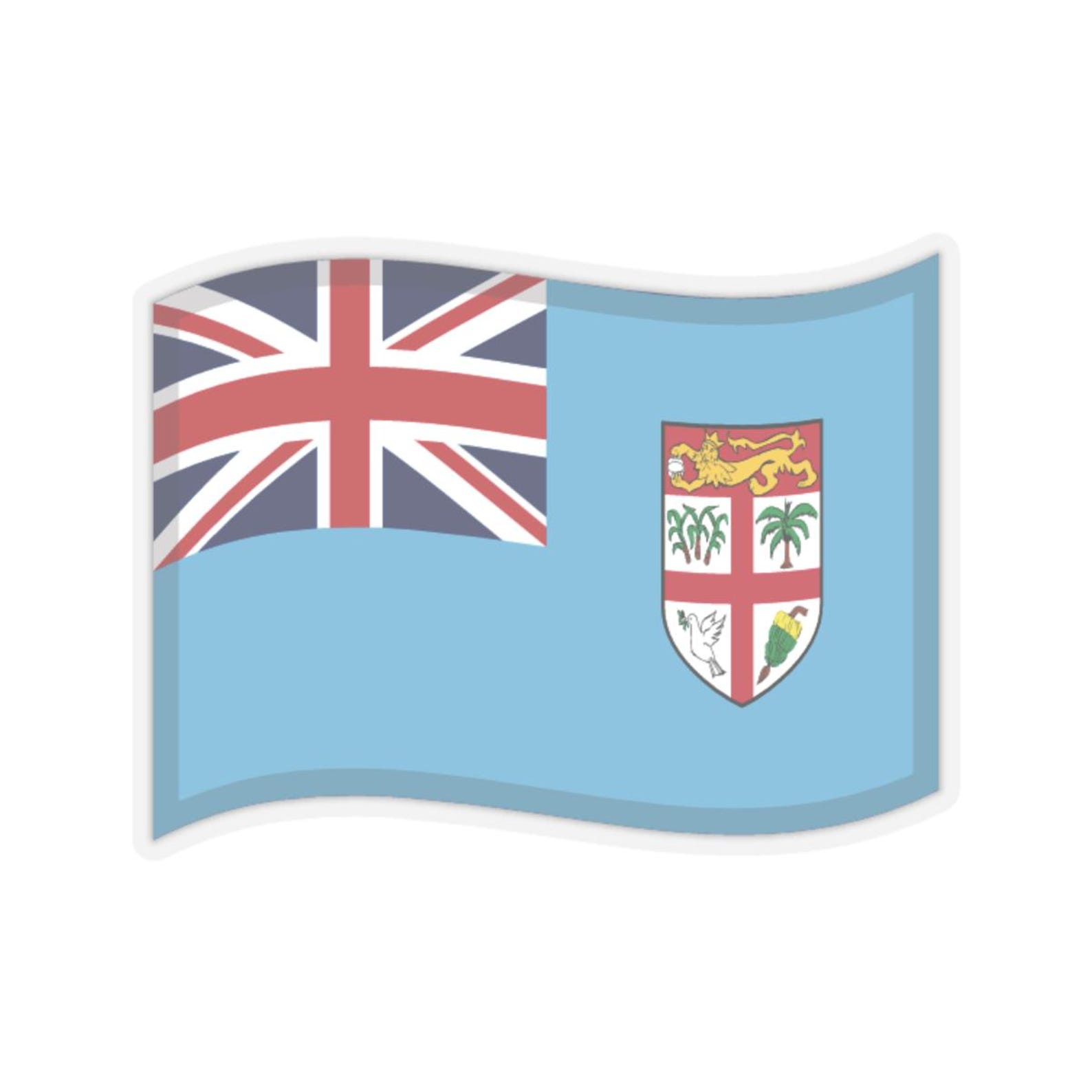 Fiji Flag Sticker | Fijian Flag | Fun Sticker Decoration | Fun Gift ...